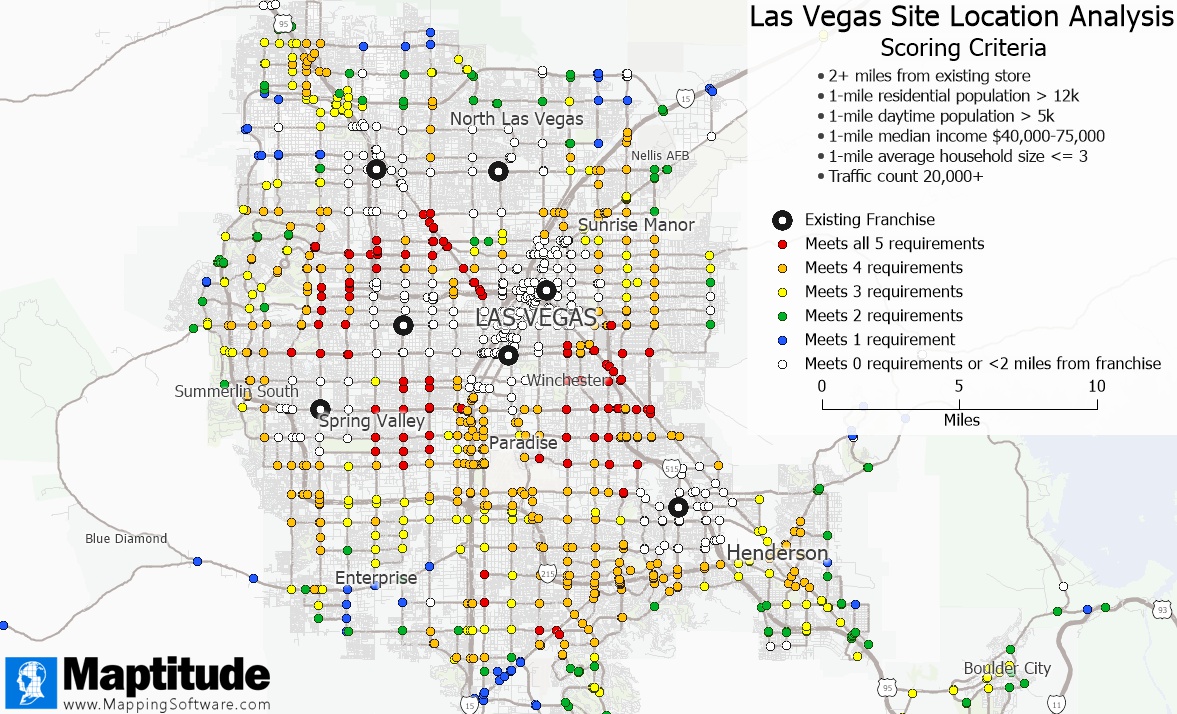 Maptitude Map: Real Estate Site Requirement Analysis of Street ...