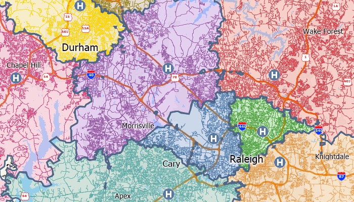 Drive Time Map & Radius Tool - Travel Time Maps | Maptitude
