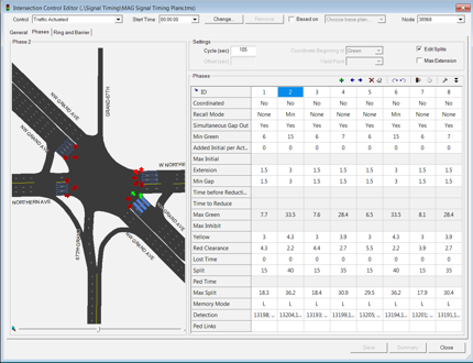 TransModeler Traffic Control Simulation
