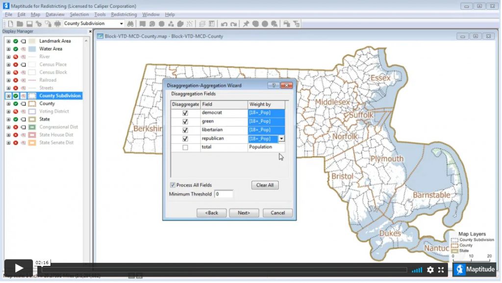 Getting Started with Maptitude for Redistricting - Redistricting Learning Portal