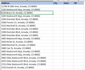 How can I format my addresses to be used in Maptitude using Microsoft ...