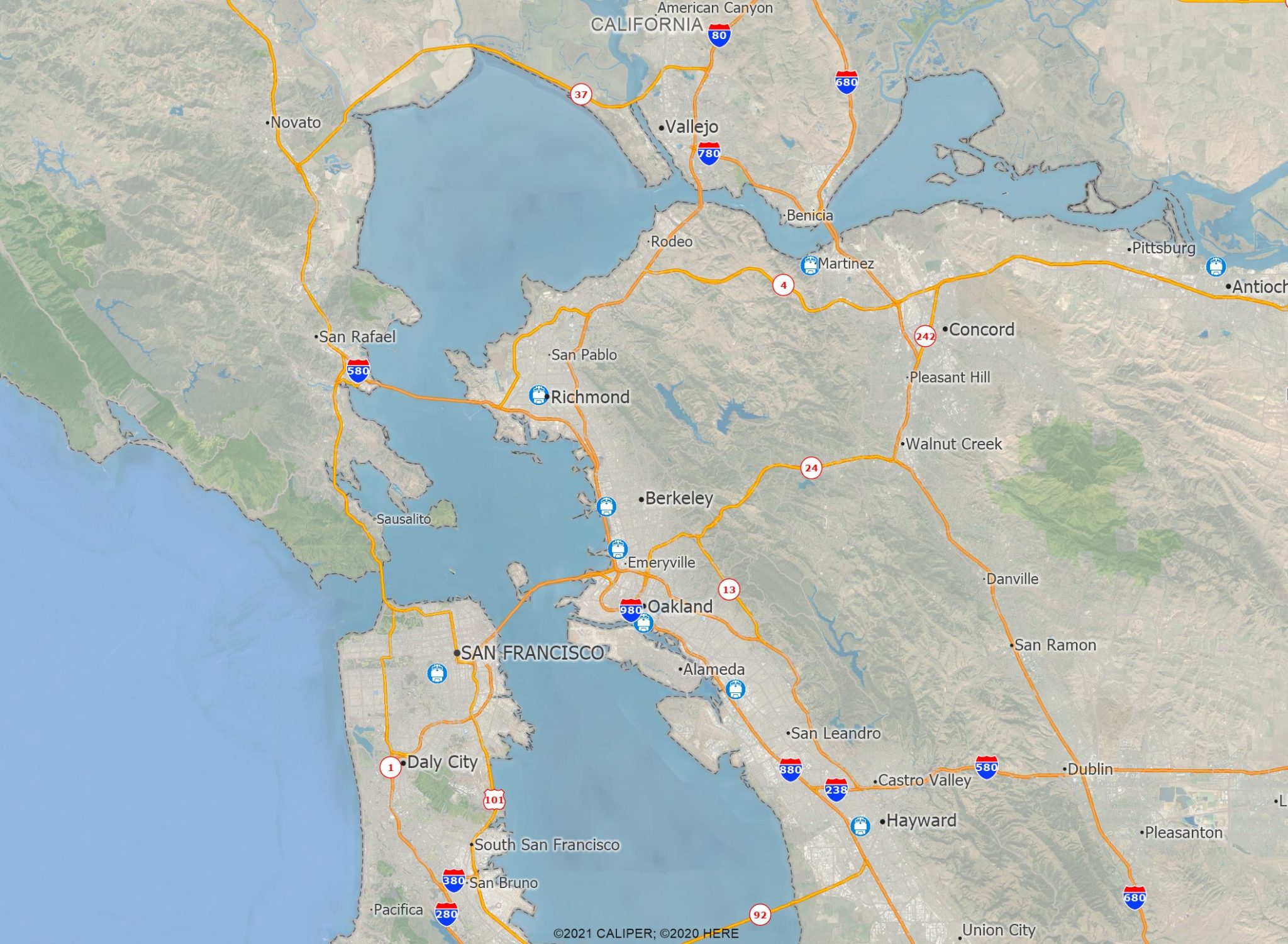 How do I use Transparency in a Map? - Maptitude Learning Portal