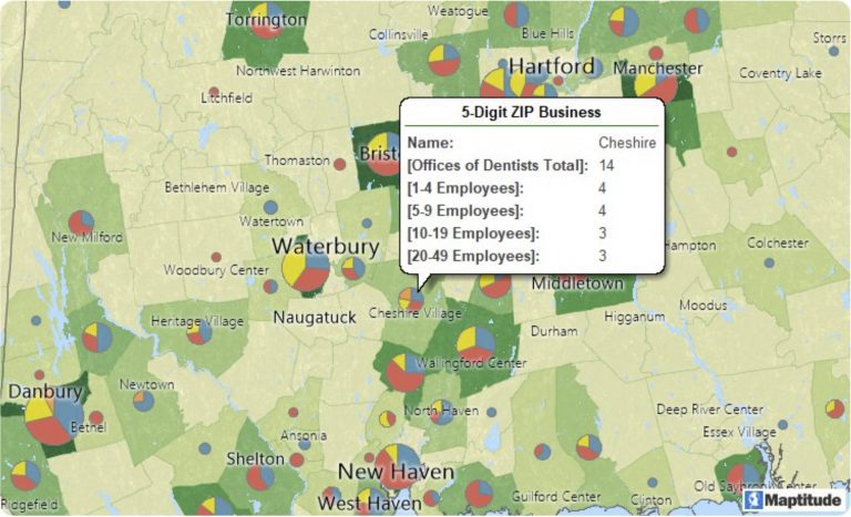 How Do I Map Business Counts or NAICS by ZIP Code? - Maptitude Learning ...