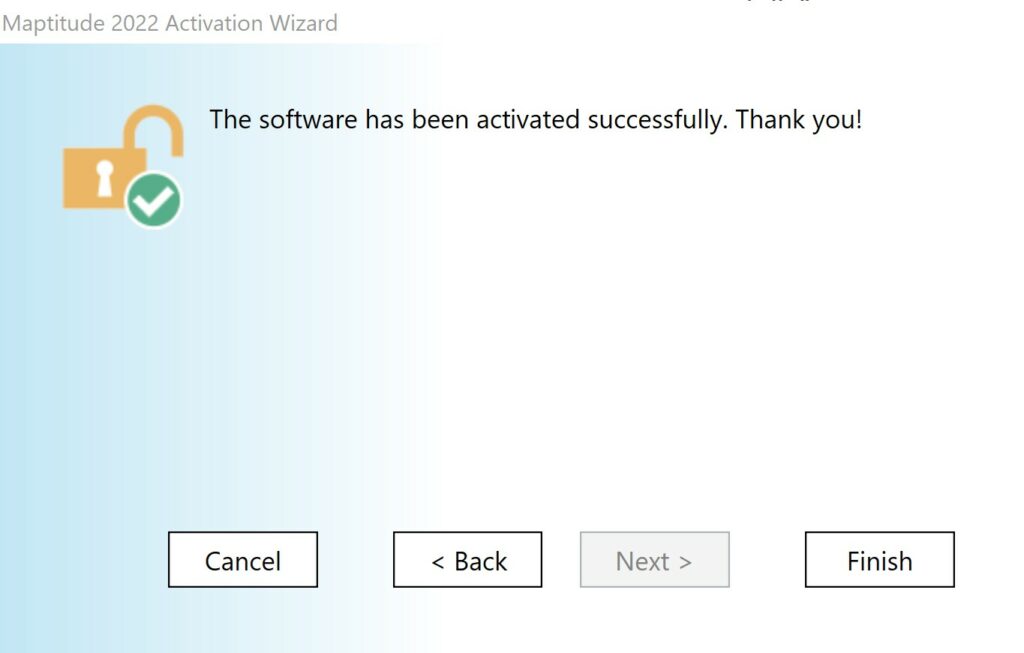 Activating Your Maptitude License Automatically - Maptitude Learning Portal