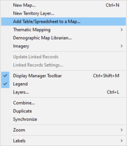 How do I add another spreadsheet to a map to create a new layer ...