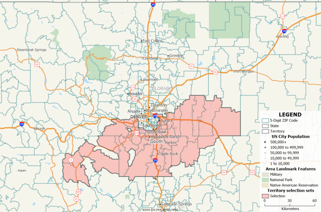 How Do I Select and Display Single Territories? - Maptitude Learning Portal