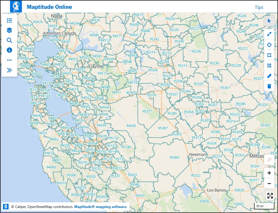 California ZIP Codes Interactive Map California ZIP Codes Interactive Map